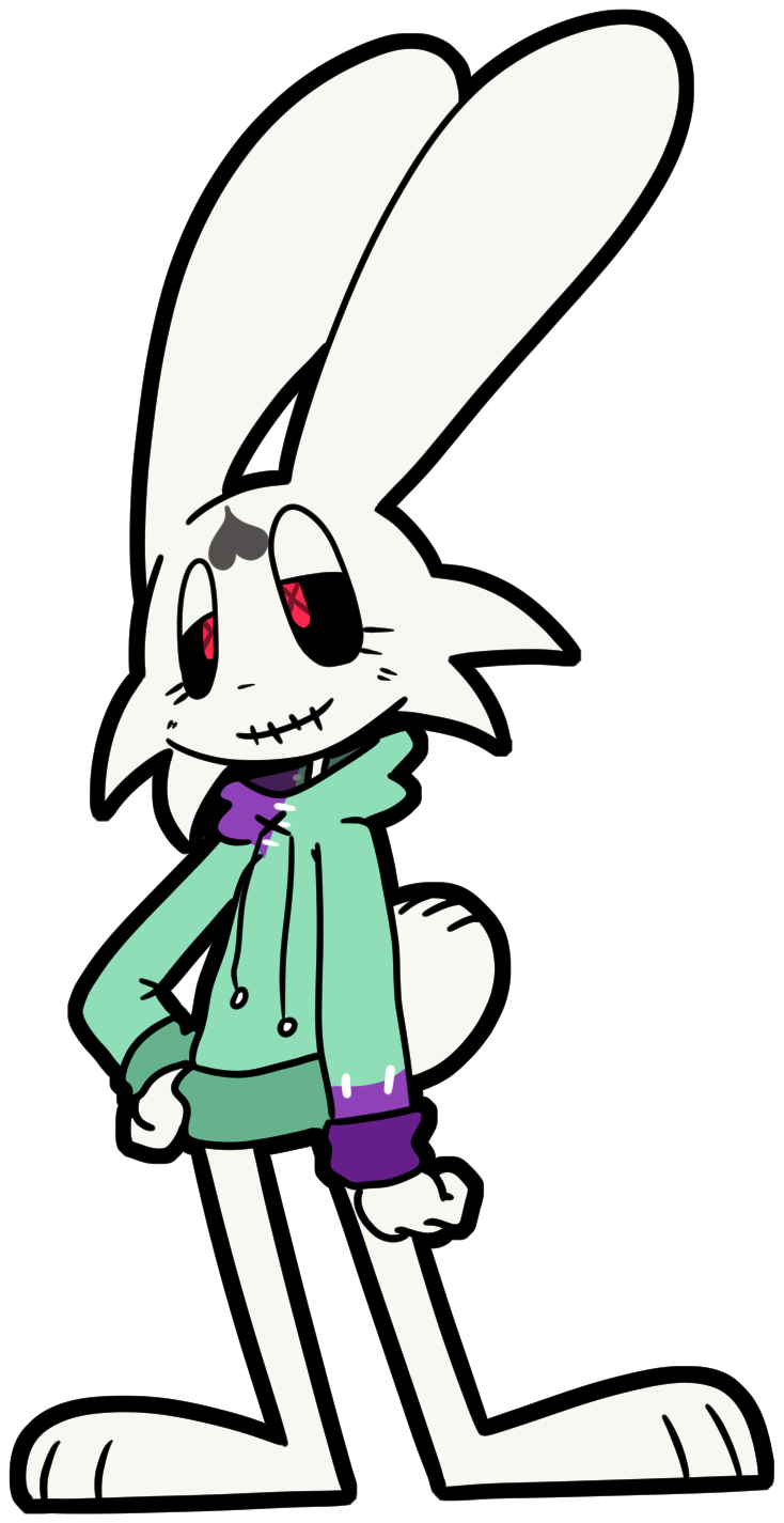 #bunny #ghost #undead #art #mastoart #creativetoot - Cartoon Clipart ...