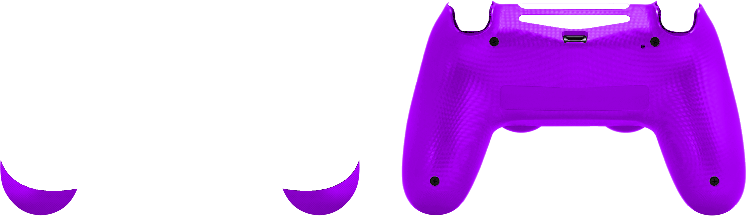 Ps4 Purple Flurp Rear Shell - Game Controller Clipart - Full Size ...