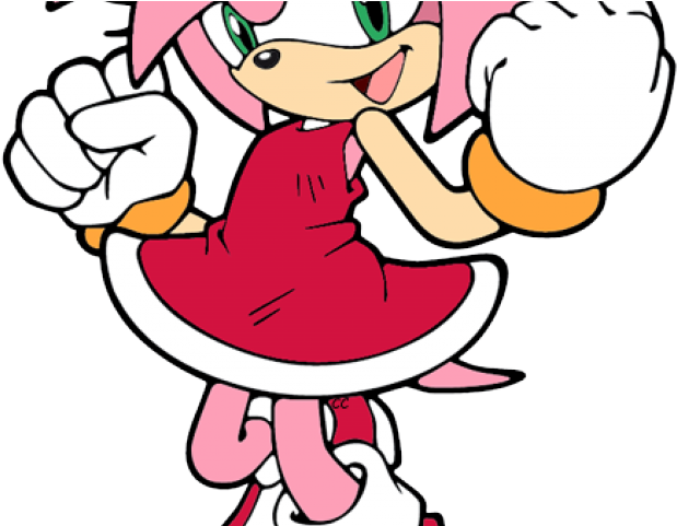Sonic The Hedgehog Clipart Red - Amy From Sonic Coloring Sheet - Png ...