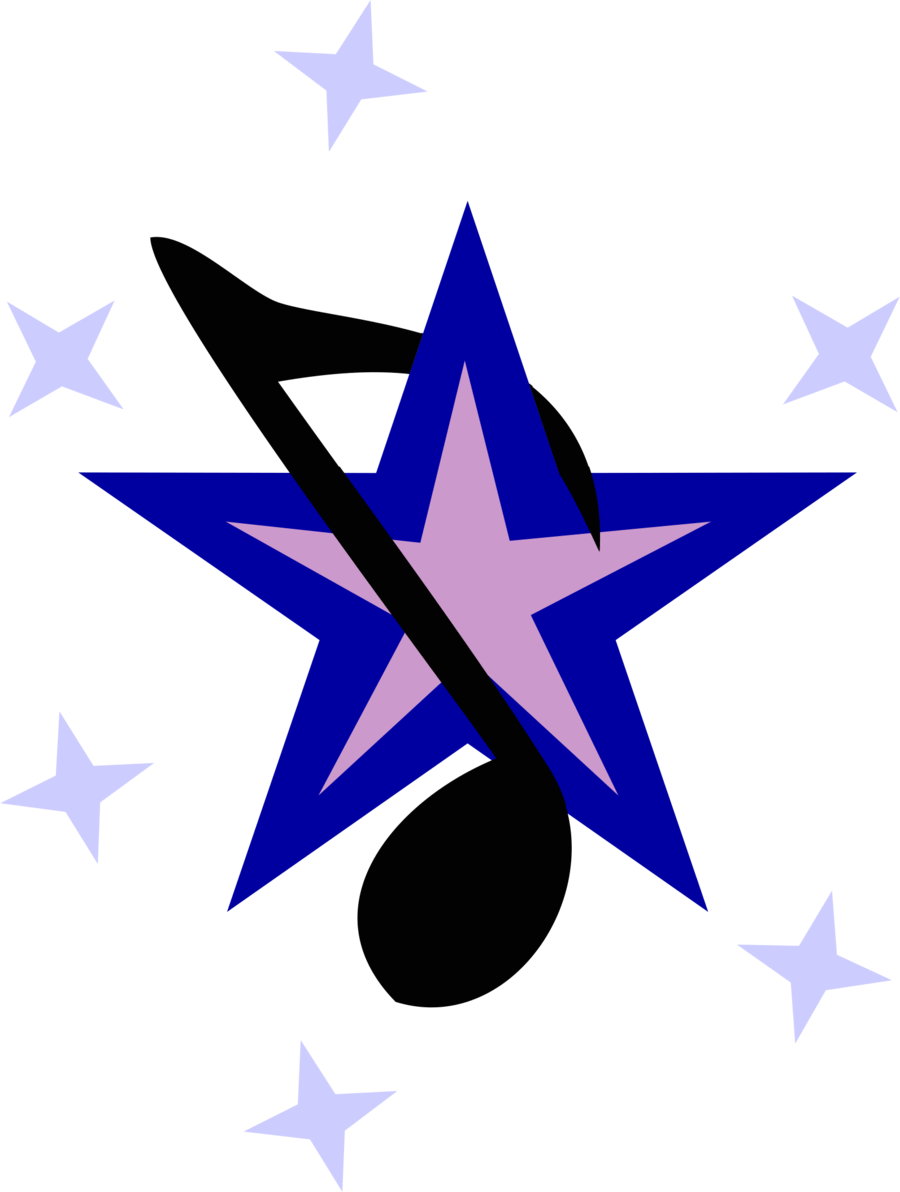 Mlp Music Cutie Mark Star - Mlp Music Cutie Mark Clipart - Full Size ...
