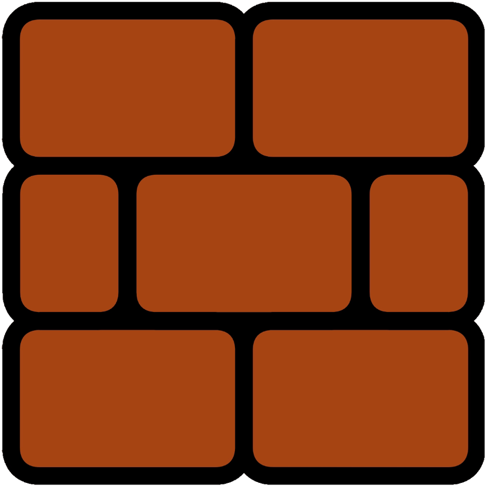 Download Brick Block Super Mario Clipart - 2d Brick Png Transparent Png ...