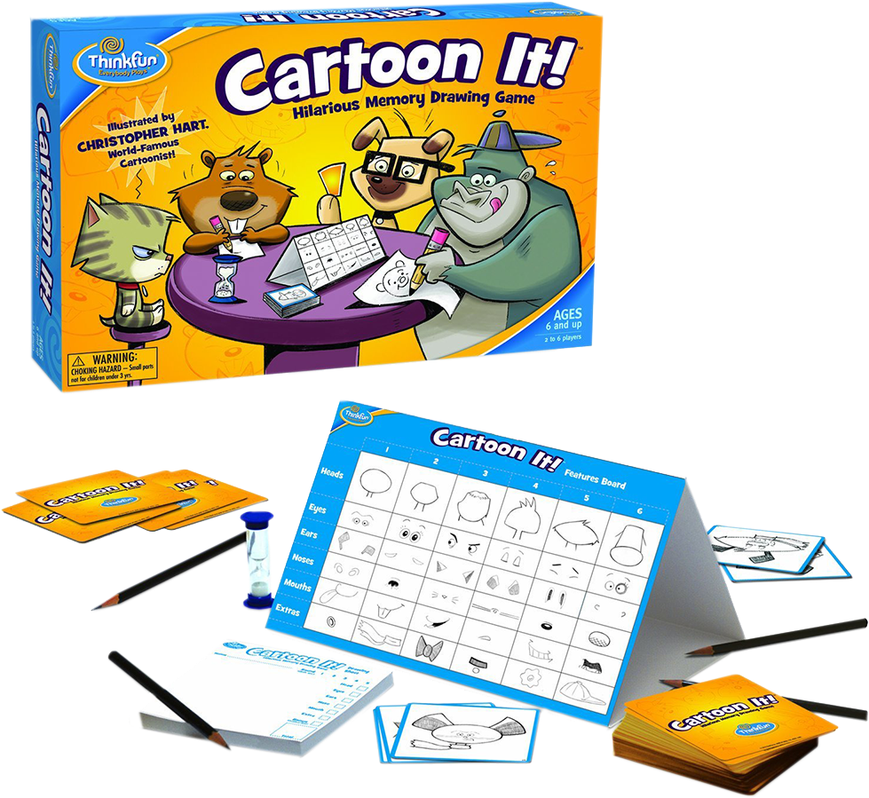 Clip Art Free Library Buy Thinkfun Cartoon It Toy For - Cartoon It ...