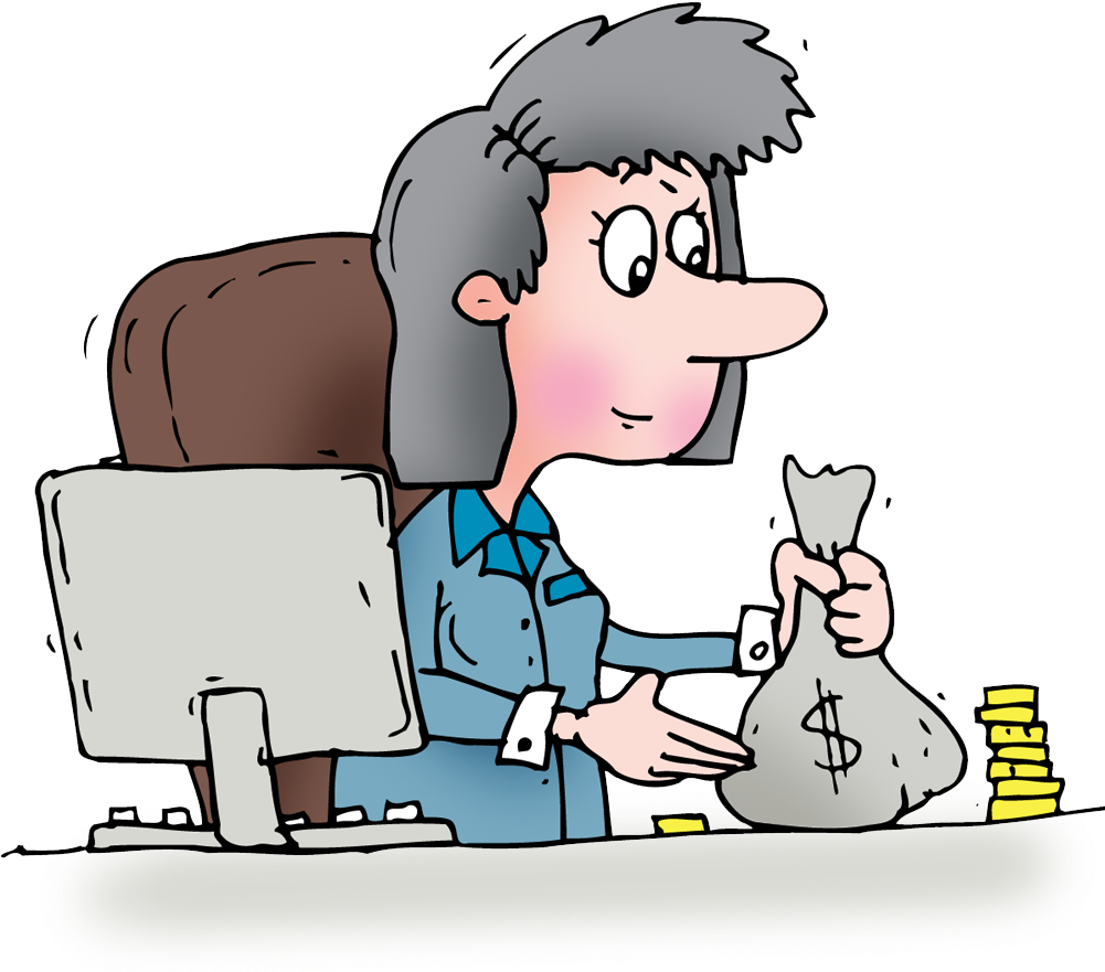 Banker - Female Accountant Clipart Free - Png Download - Full Size ...