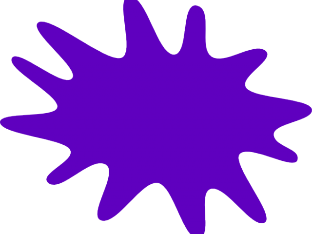 Splatter Clipart Purple Paint - Splash Clip Art - Png Download - Full ...