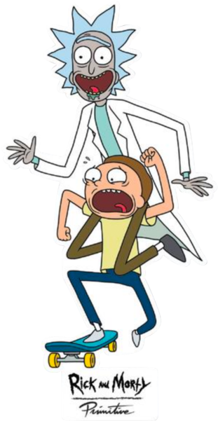 Rick And Morty Skate Clipart - Full Size Clipart (#4145345) - PinClipart