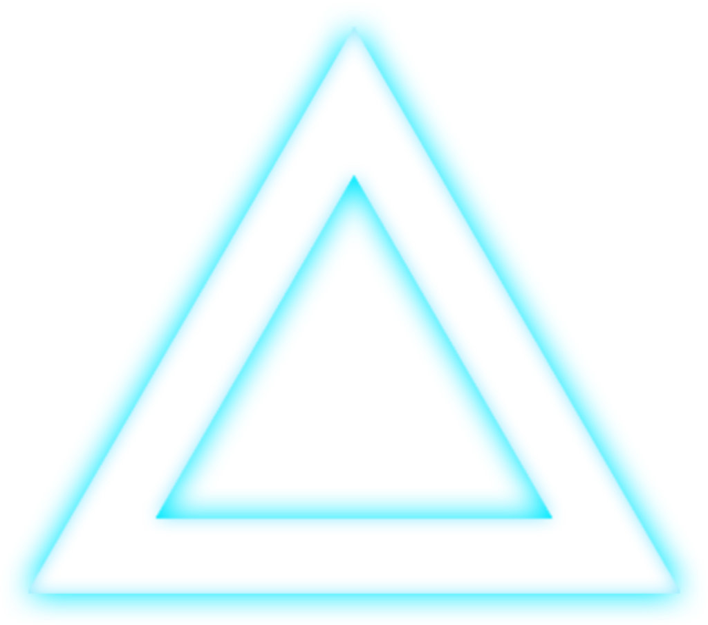 Download Transparent Glow - Triangle Png Blue Neon Clipart (#4149169 ...