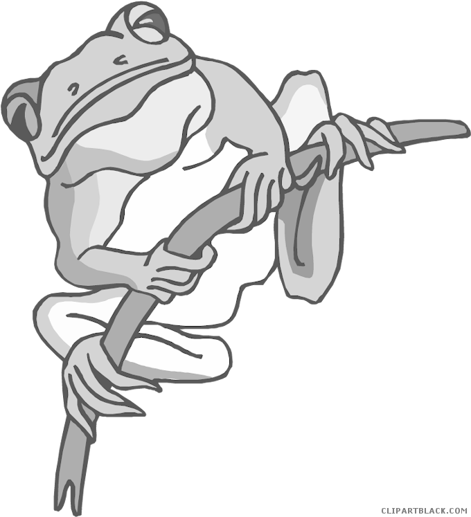 Frog Medium Animal Free Black White Clipart Images - Frog Clip Art ...