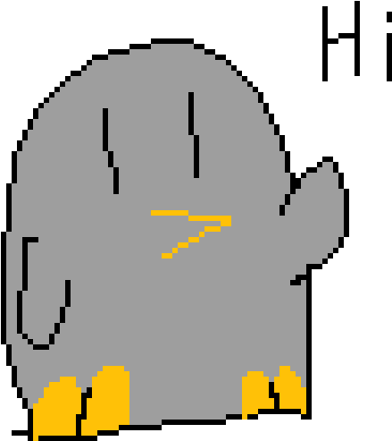 Penguin Saying Hi - Pixel Art Tyrion Lannister Clipart - Full Size ...