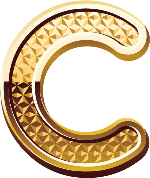 Golden C Character Clipart - Full Size Clipart (#4157836) - PinClipart