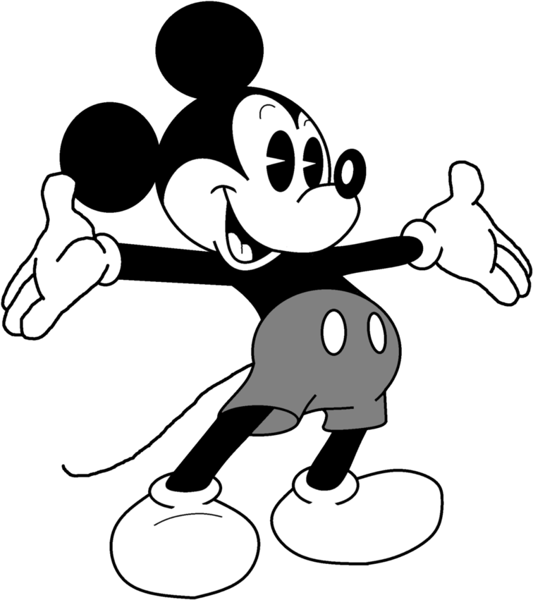 Download Mickey Black And White Drawing At Getdrawings - Black And ...