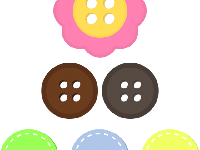 Button Clipart Clothing - Buttons Clipart Transparent - Png Download ...