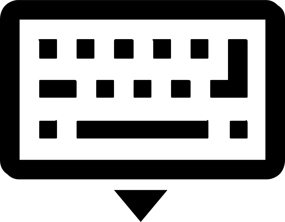 Png File Svg - Simple Keyboard Icon Clipart - Full Size Clipart ...