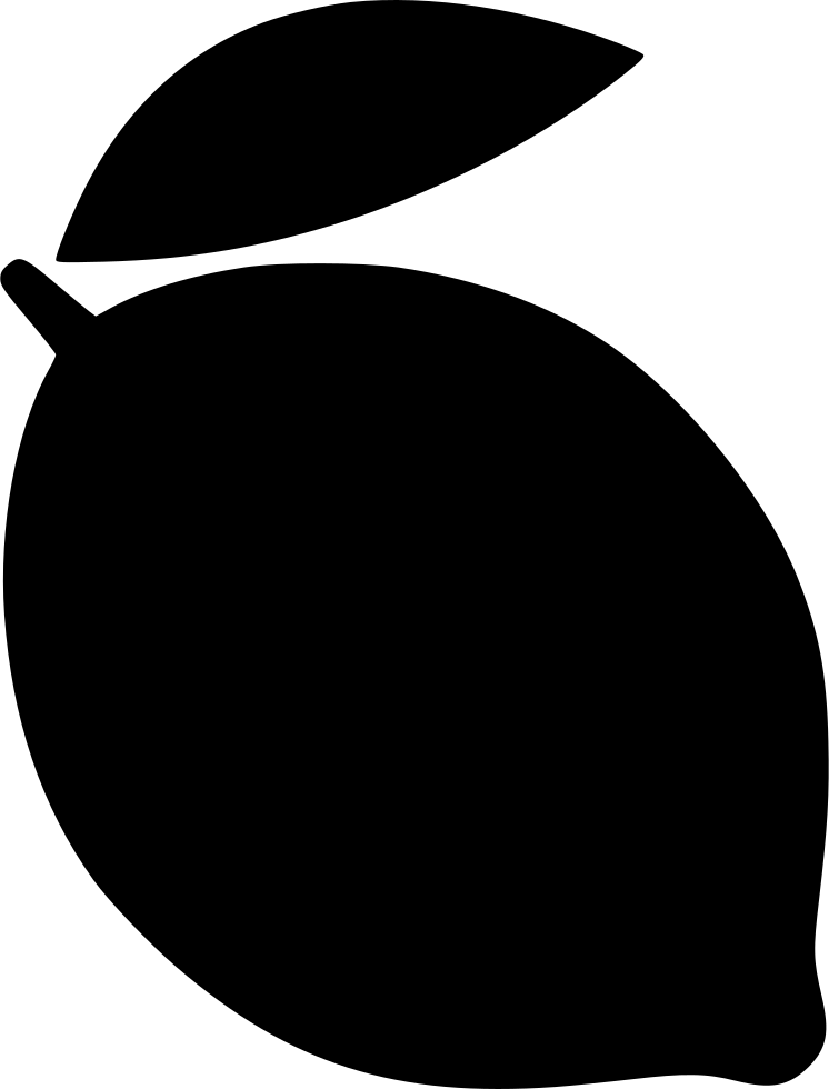 Download Lemons Clipart Psd - Lemon Silhouette Png Transparent Png ...