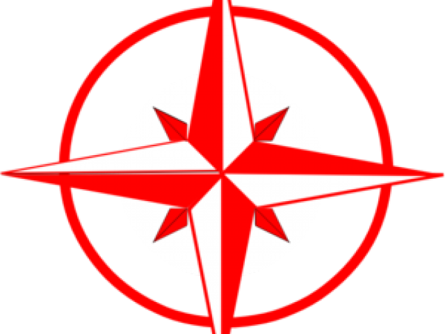 Compass Clipart Red - Compass Red And Black - Png Download - Full Size ...