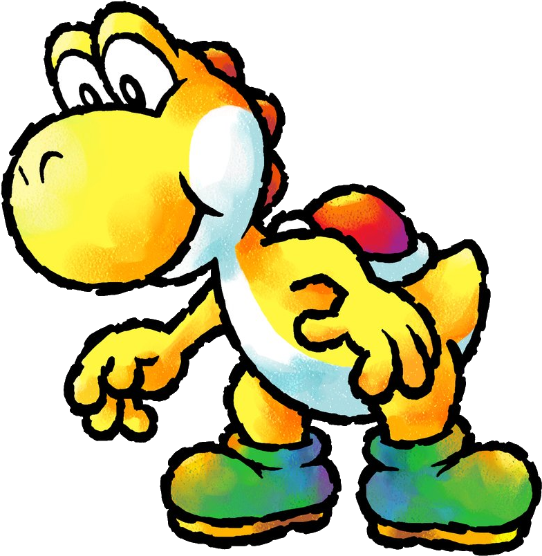 Yoshi's Island Yellow Yoshi Clipart - Full Size Clipart (#4236006 ...