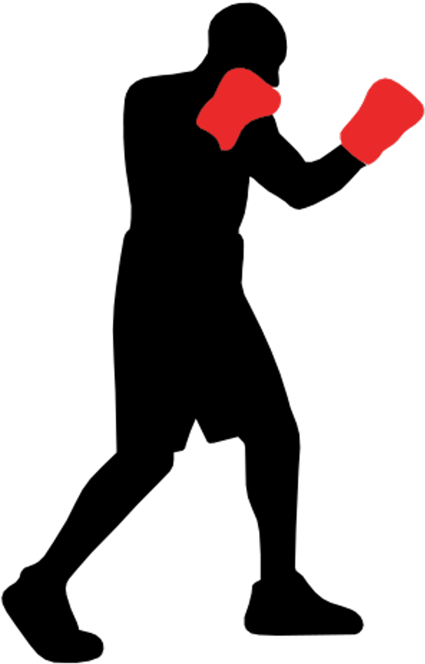 Boxing Silhouette Png Transparent Background - Ссср Бокс Clipart - Full ...