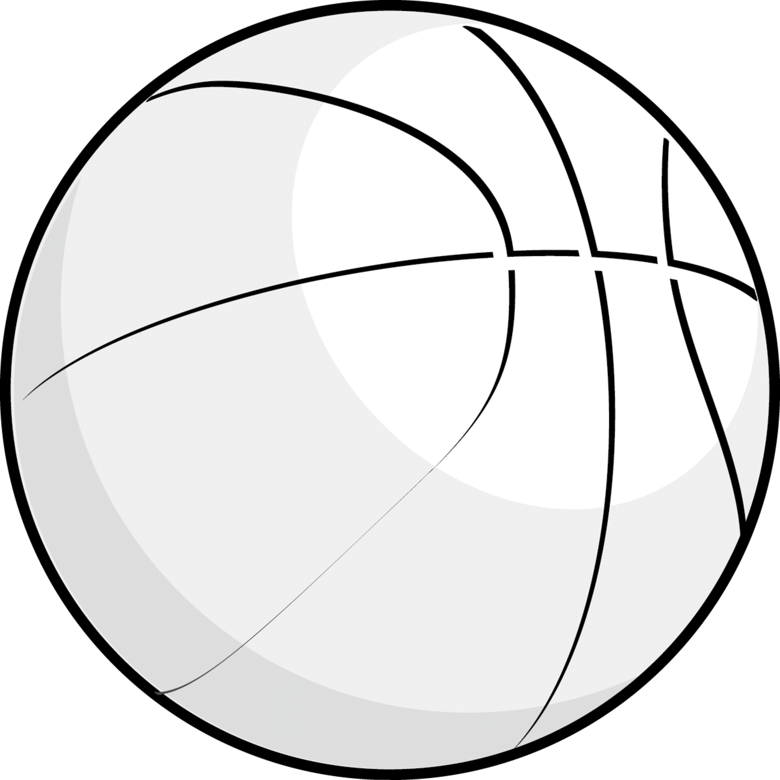 Basketball Black And White Basketball Black And White - Clip Art - Png ...