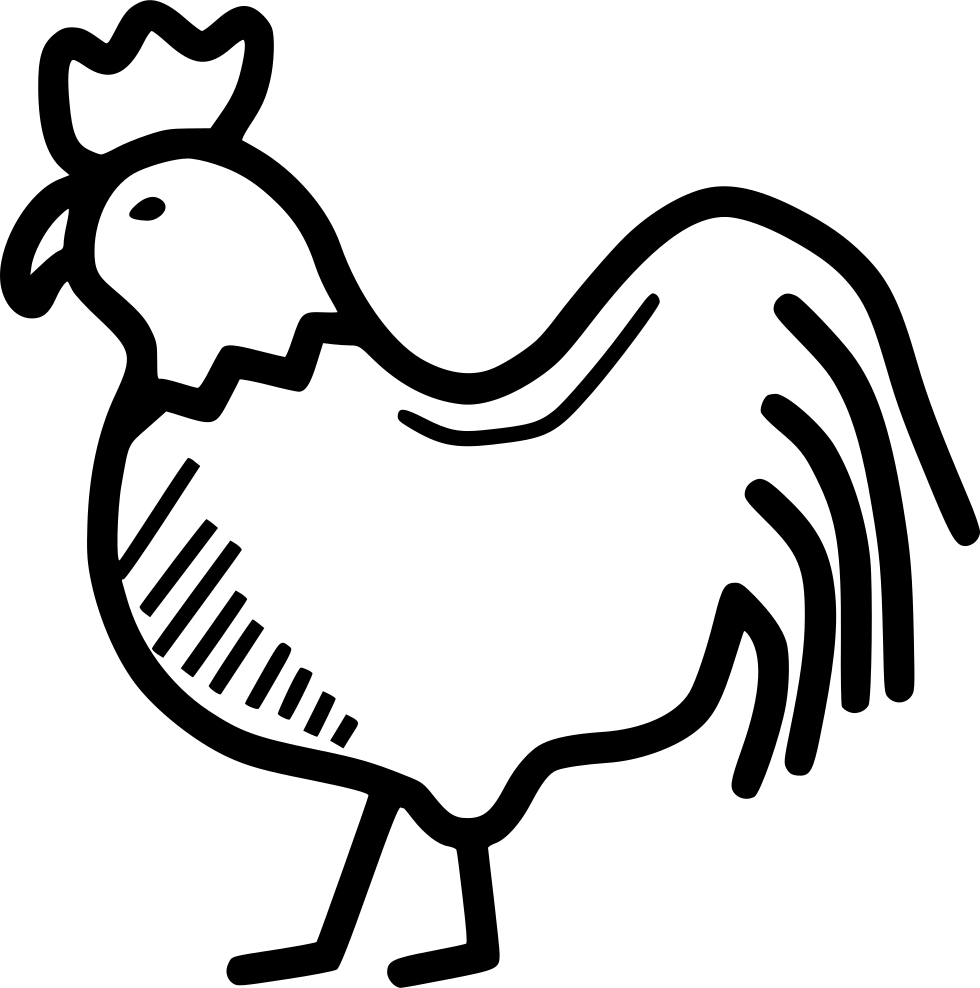 Hen Clipart Easy Chicken - Chicken - Png Download - Full Size Clipart ...