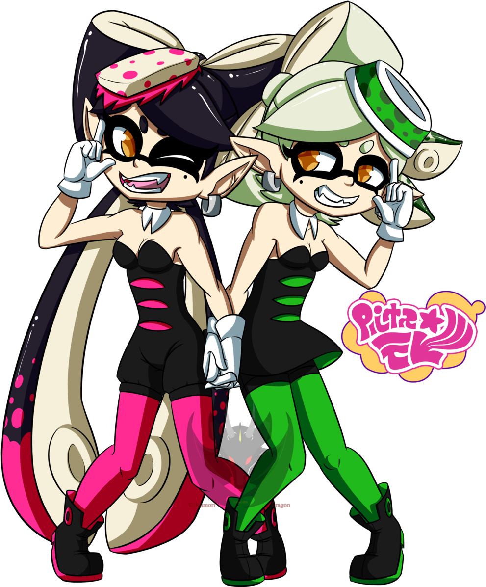 Splatoon Sisters By - Splatoon Manga Squid Sisters Clipart - Full Size ...