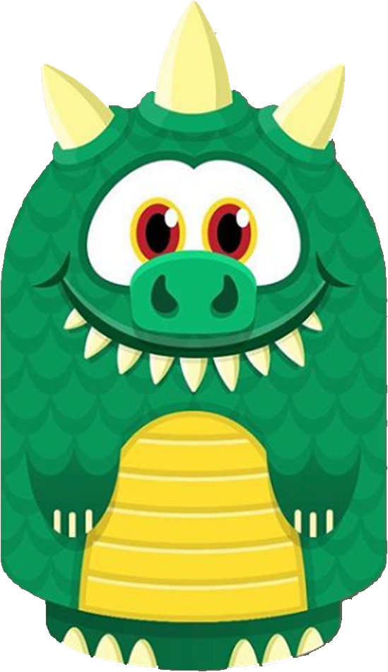 Lizard Monster - Cartoon Clipart - Full Size Clipart (#4459418 ...