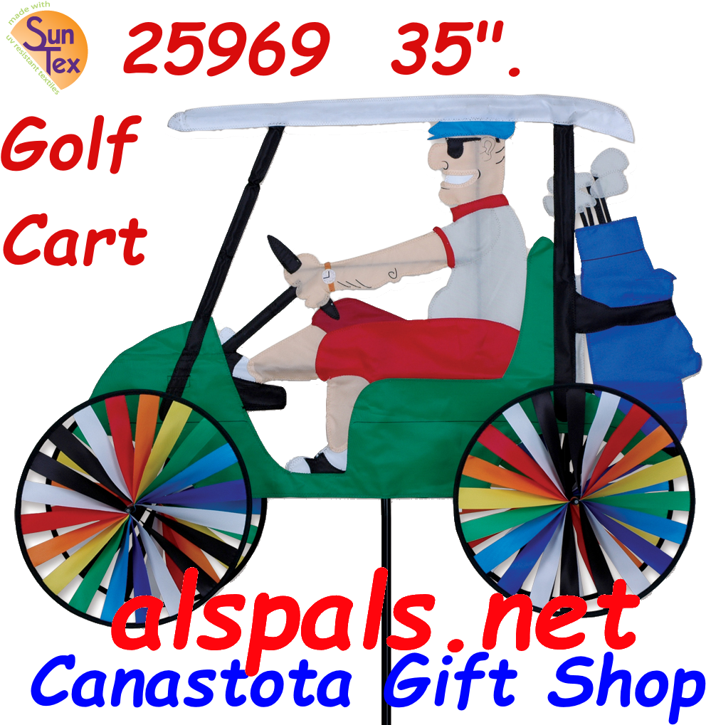 25969 Golf Cart 35" - Wind Wheels & Spinners Clipart - Full Size ...