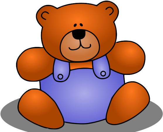 Stuffed Animal Clipart Simple - Stuffed Bear Clip Art - Png Download ...