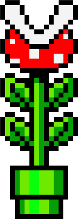 Download Mario Piranha Plant Pixel Clipart (#4480408) - PinClipart
