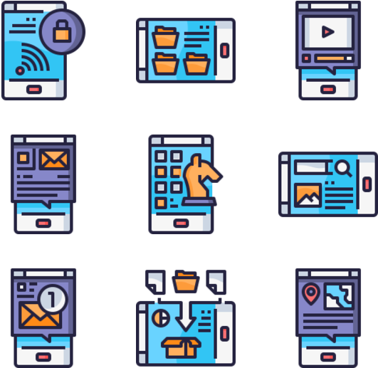 Download Mobile Application Clipart (#4489378) - PinClipart