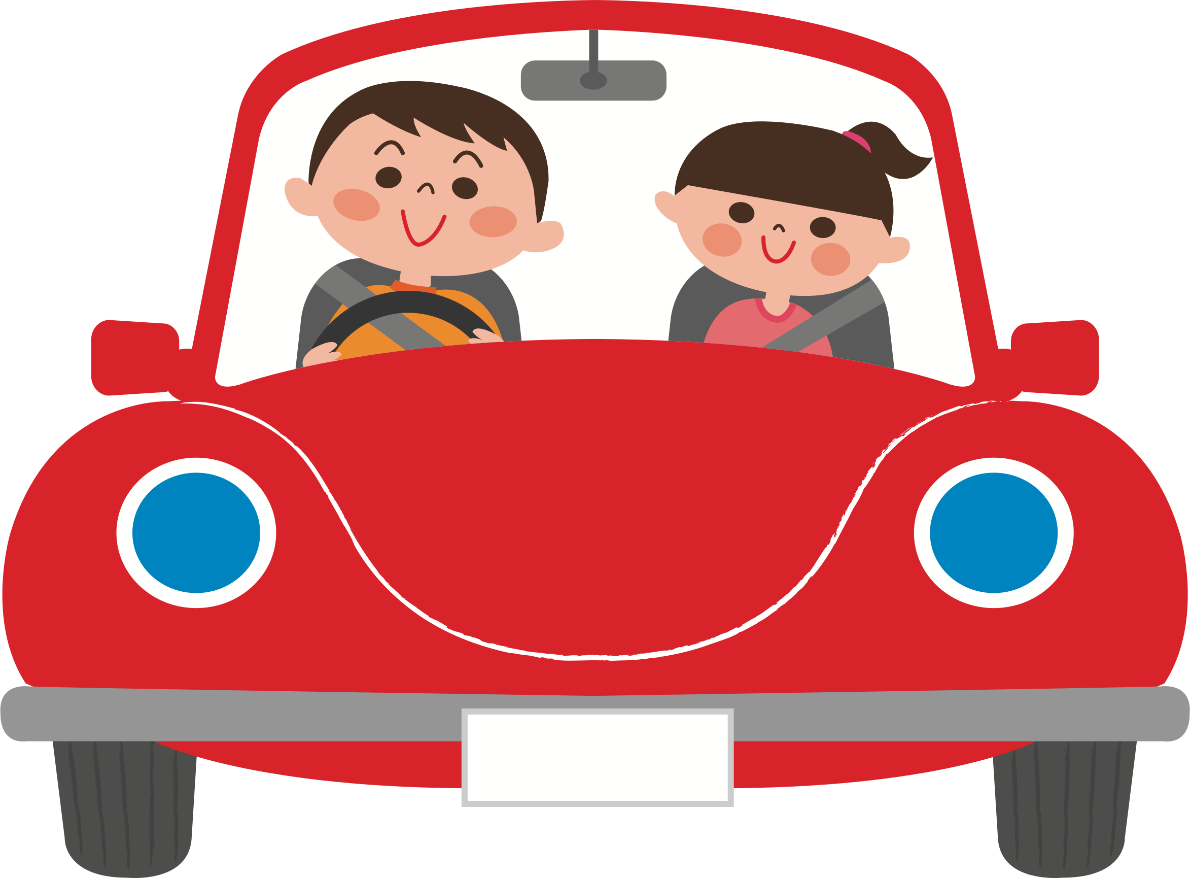 Boy Clipart Car 6 - Riding A Car Clipart - Png Download - Full Size ...