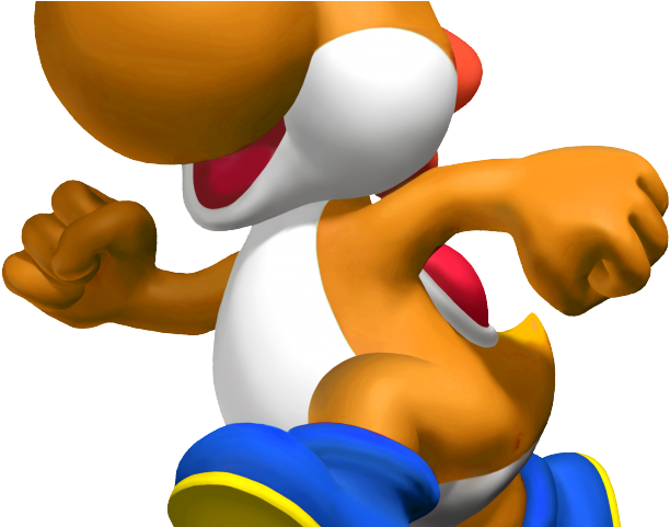 Yoshi Clipart Colored - Orange Yoshi - Png Download - Full Size Clipart ...