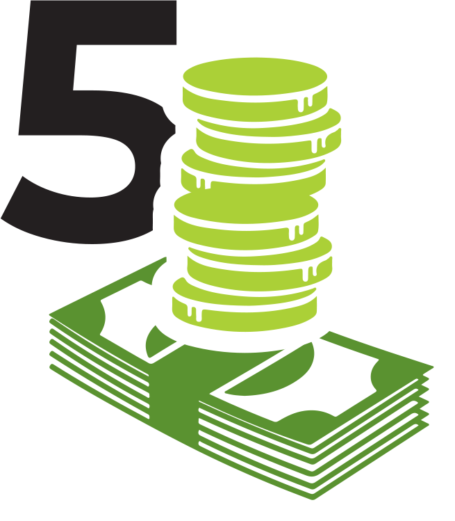 5 - Money Clip Art Free - Png Download - Full Size Clipart (#4503154 ...