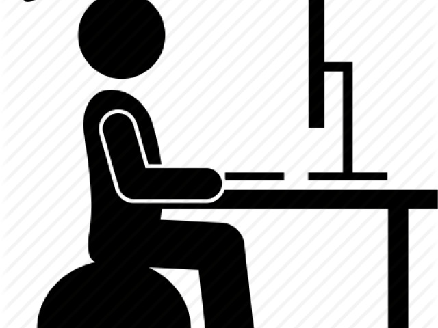 Download Person Icons Computer - Standing Desk Clip Art - Png Download ...