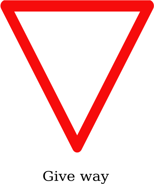 Indian Road Sign Give Way By Ksrujana96 Created Swecha - Give Way Sign ...