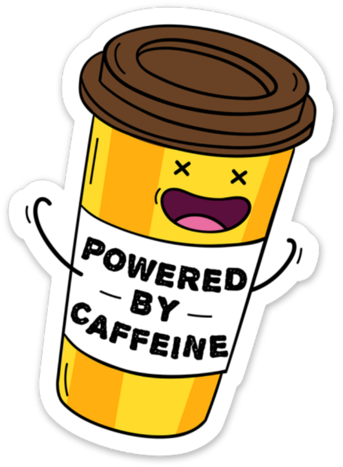 Coffee Sticker - Illustration Clipart - Full Size Clipart (#4597117 ...