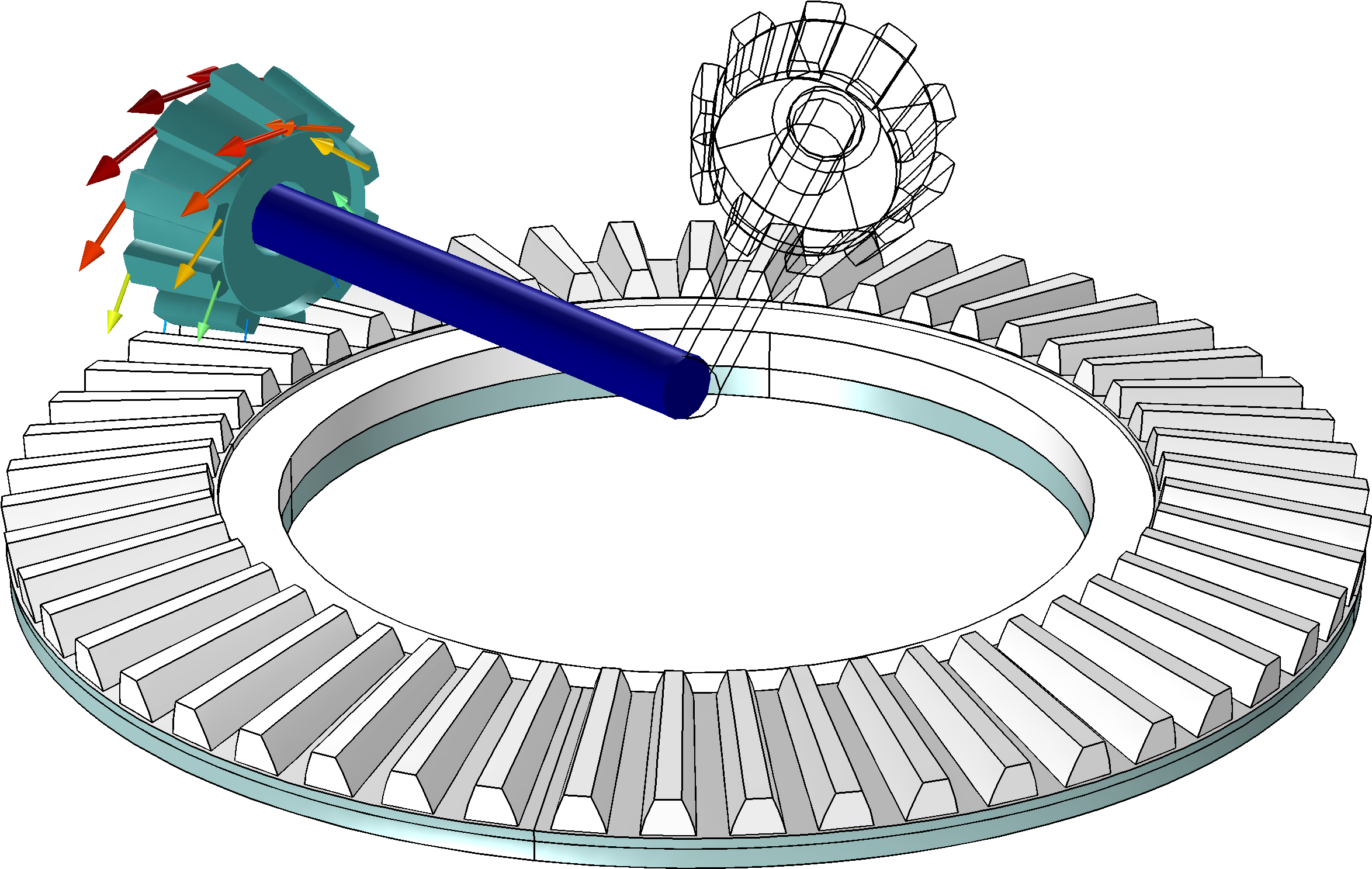 The Motion Of A Bevel Gear When An Incremental Rotation - Bevel Gear ...