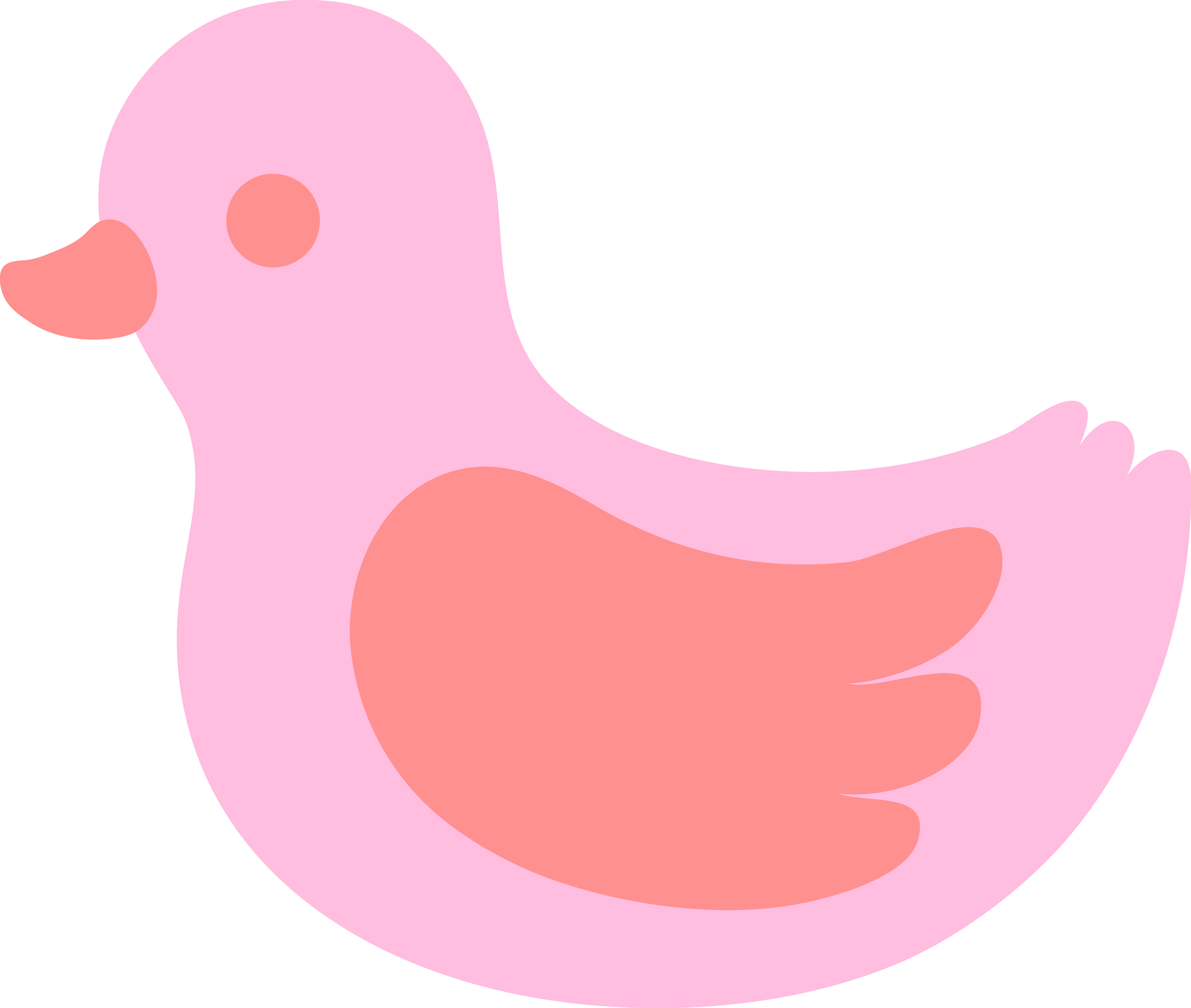 Baby - Pink Duck Png Clipart - Full Size Clipart (#468322) - PinClipart