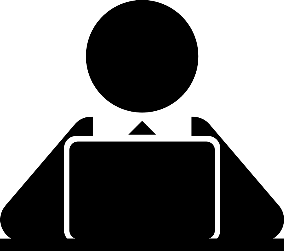 Download Png File Svg - Person Using Computer Icon Clipart (#4601095 ...