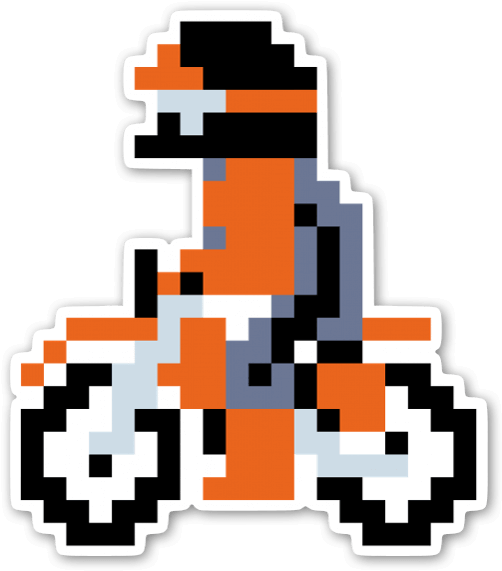 Ktm - 8 Bit Dirt Bike Clipart - Full Size Clipart (#4604911) - PinClipart