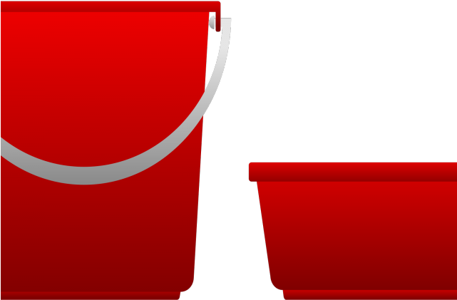 Red Clipart Pail - Png Download - Full Size Clipart (#477107) - PinClipart