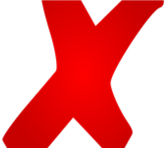 Red Cross Clipart Mark - Red X Img - Png Download - Full Size Clipart ...