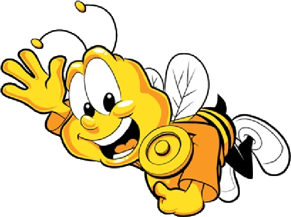 Bee Clipart Funny - Cartoon Bees And Honey - Png Download - Full Size ...