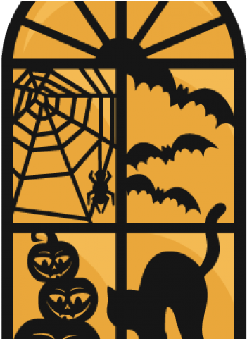 Window Clipart Spooky - Halloween Window Clip Art - Png Download - Full ...