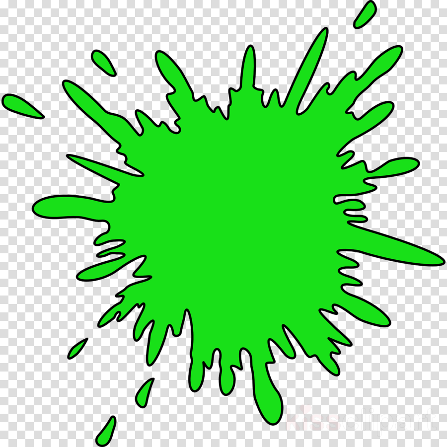 Download Beautiful Splash, Drawing, Green, Transparent Png Image ...