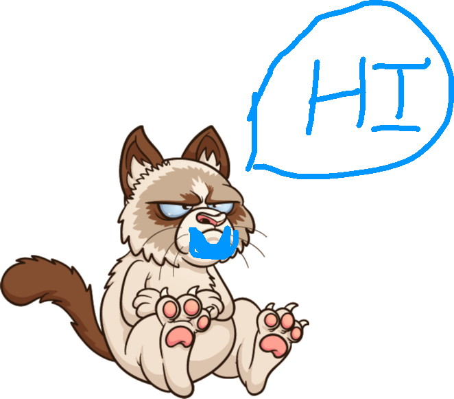 Grumpy Cat - Grumpy Cat - Cartoon Clipart - Full Size Clipart (#4861142 ...