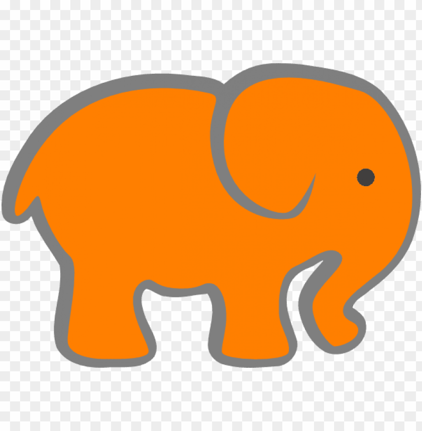 Download Free Png Download Orange And Grey Elephant Png Images - Red ...