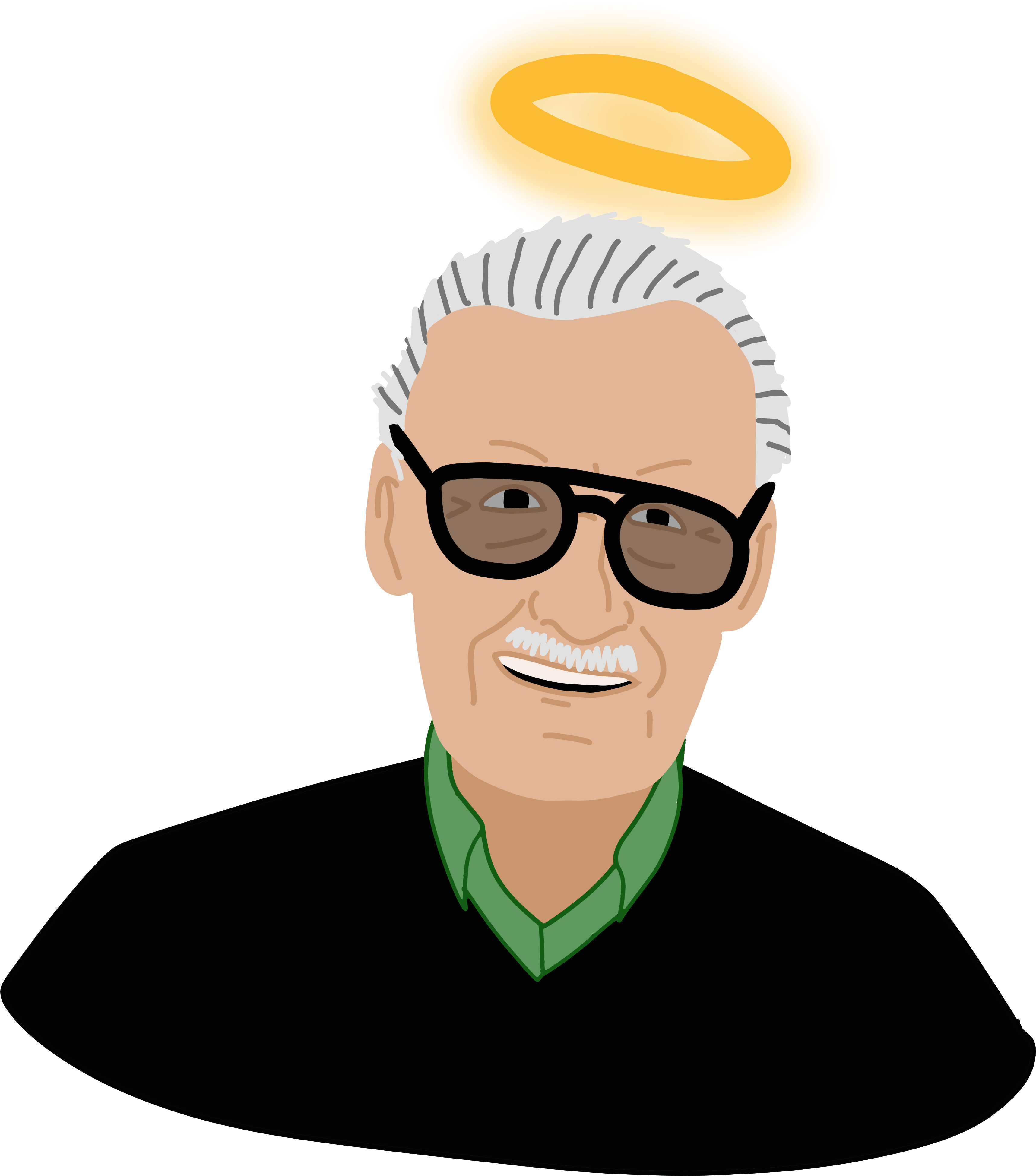 Anna Boyle/art Editor - Cartoon Stan Lee Clipart - Full Size Clipart ...