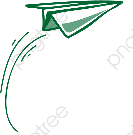 Green Paper Airplane, Airplane Clipart, Paper Plane, - Green Paper ...