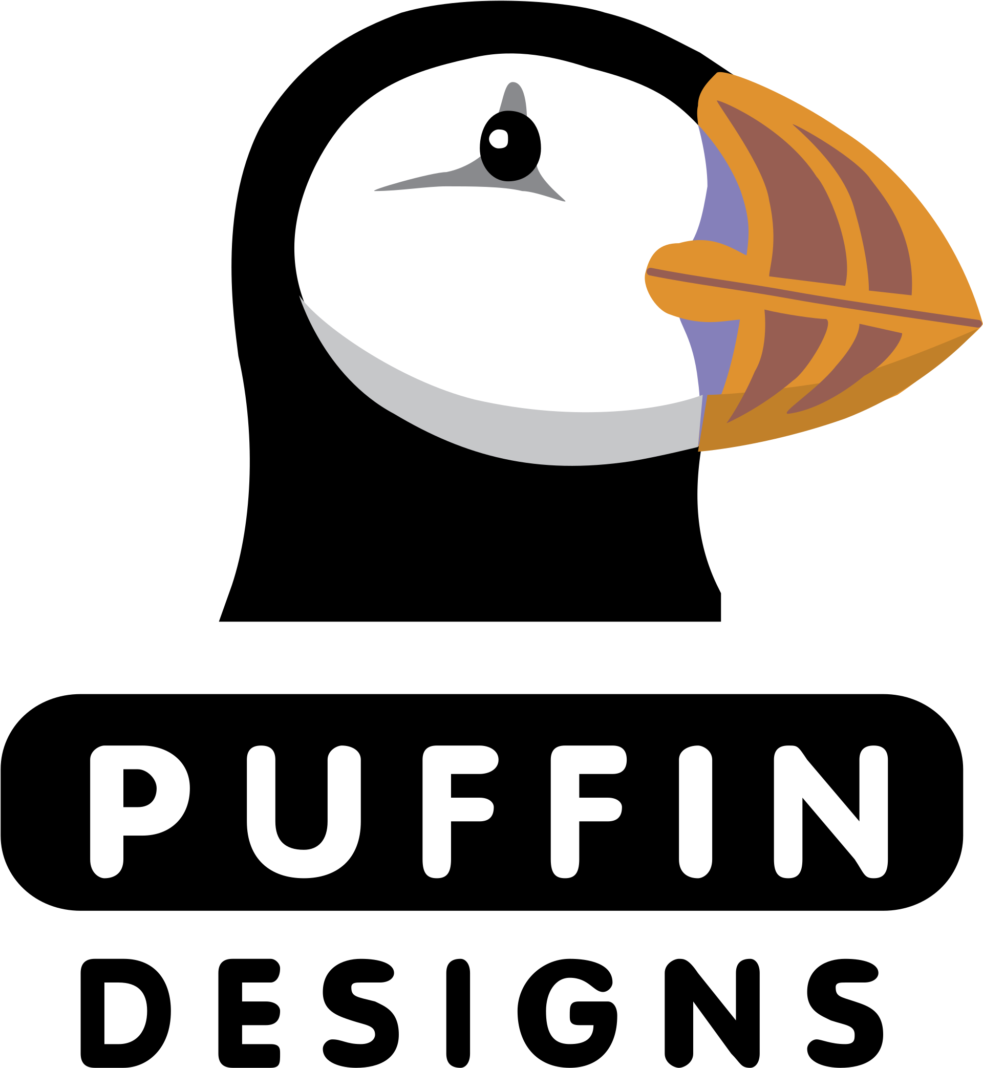 Download Puffin Designs Logo Png Transparent - Puffin Clipart (#4888074 ...