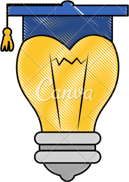 Graduation Hat Symbol On Light Icons By Clipart - Full Size Clipart ...