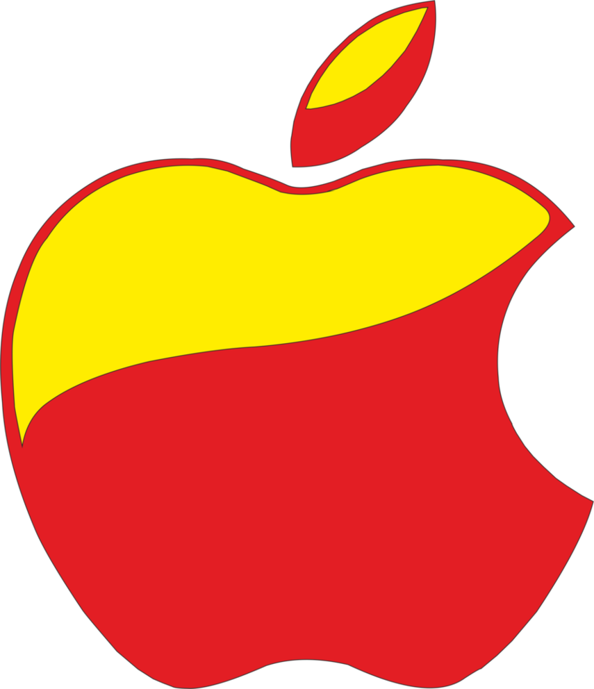 Apple Logo Red And Yellow By Victormtavarez - Red And Yellow Apple Logo ...